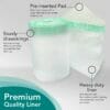 Carebag® Commode Pail Liners With Super-Absorbent Pad For Economical ...