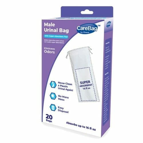 Cleanis CareBag® Men’s Urinal Bag With Super Absorbent Pad, 20 Count ...