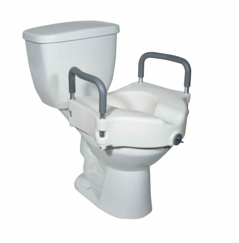 Drive Medical 2-in-1 Locking Raised Toilet Seat With Tool-free ...