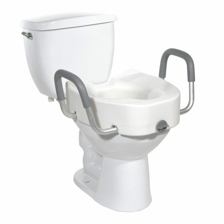 Drive Medical 2-in-1 Locking Raised Toilet Seat With Tool-free ...