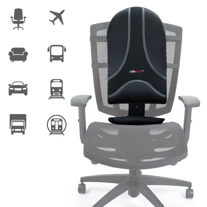 ObusForme Ultraforme Universal Backrest – Adjustable Lumbar Height ...