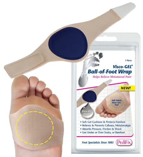 PediFix Visco-GEL Ball-of-Foot Wrap – Cushions And Protects Forefoot ...