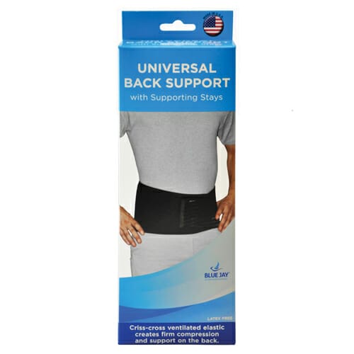 Blue Jay Universal Back Support With Compression Straps – Compresses ...