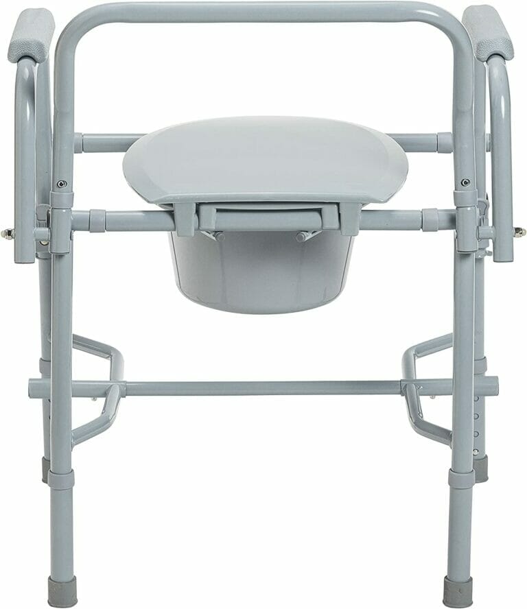 Drive Medical K. D. Deluxe Steel Drop-Arm Commode – Allows Safe And ...