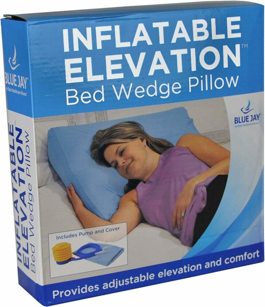 Blue Jay Inflatable Bed Wedge With Cover And Pump – Adjustable Elevated ...